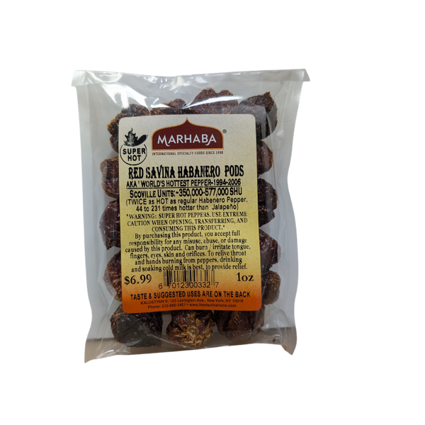 Red Savina Habanero Pods Super-Hot – Kalustyan's