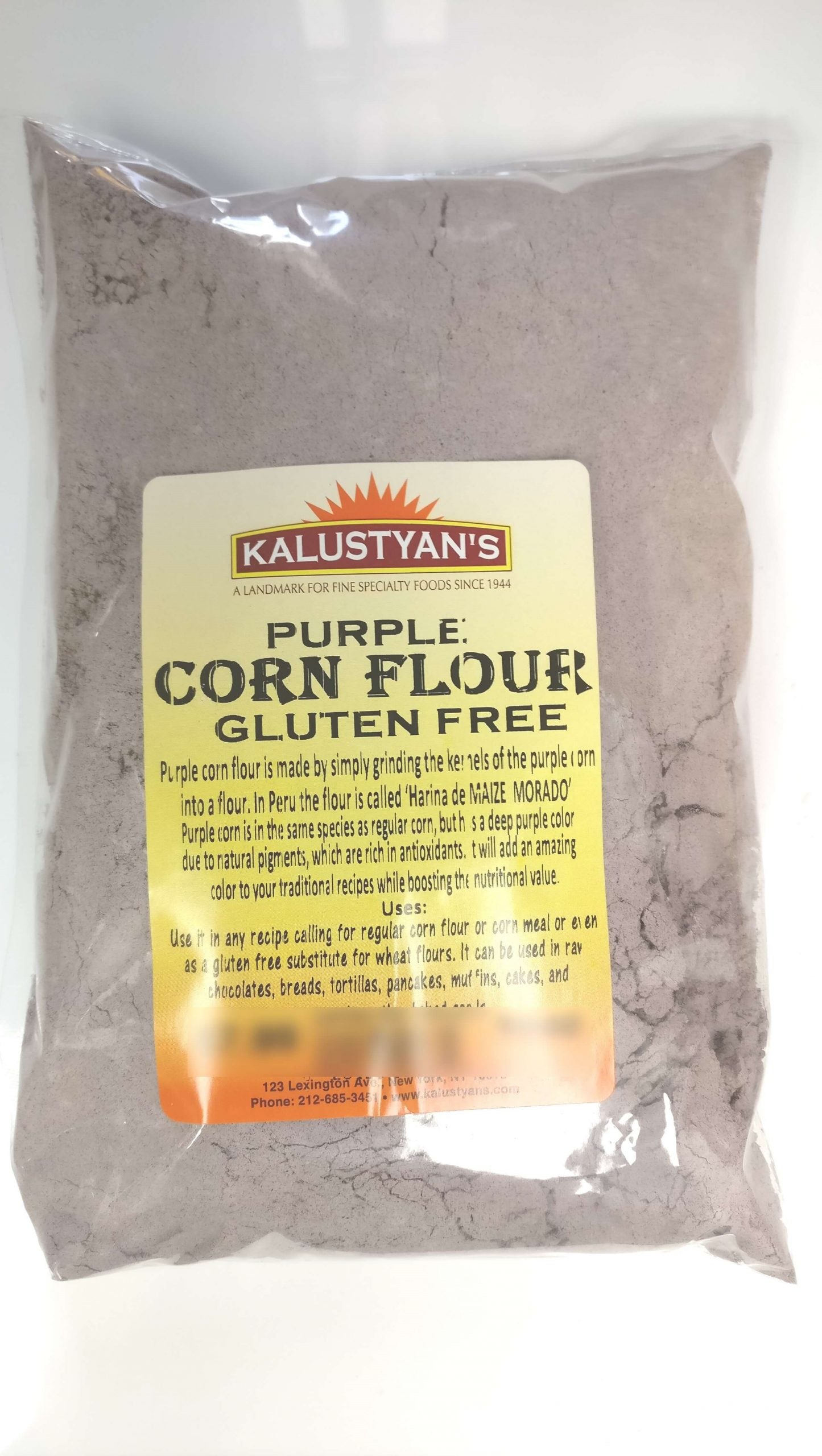 Corn Flour, Purple (Harina De Maiz Morado), GF